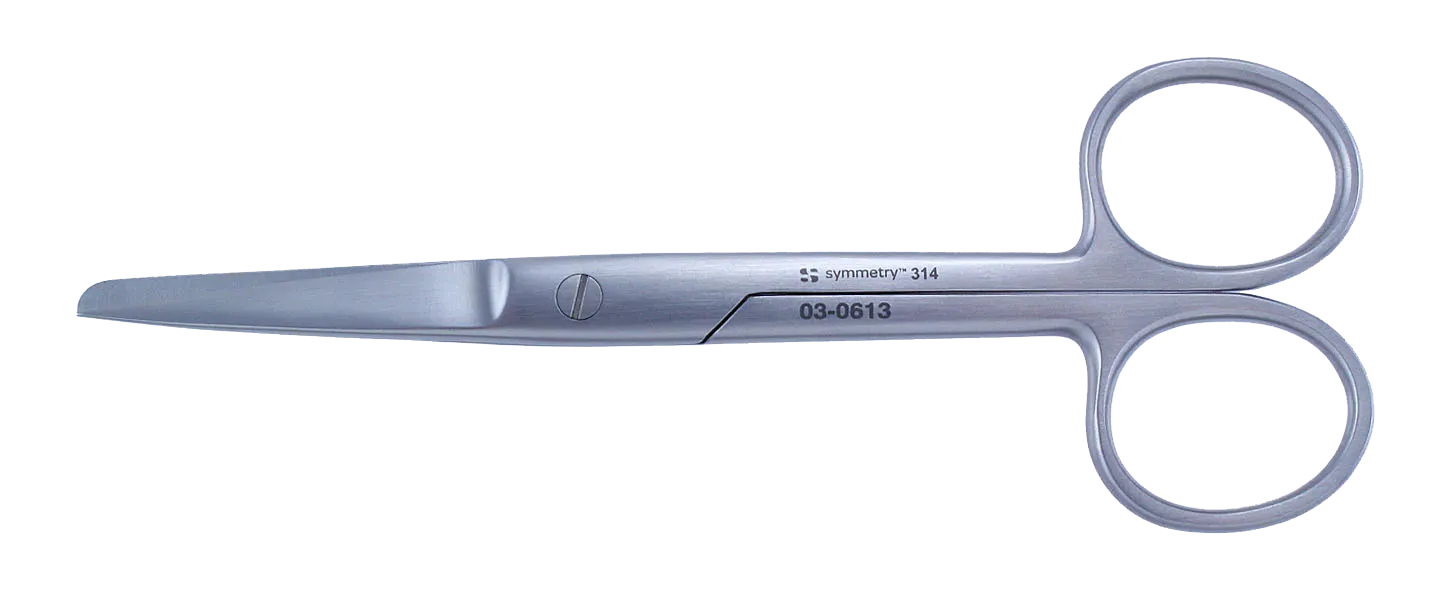Symmetry® Scissors, Operating, Straight, Sharp/Blunt, 5-1/8 in - Symme ...