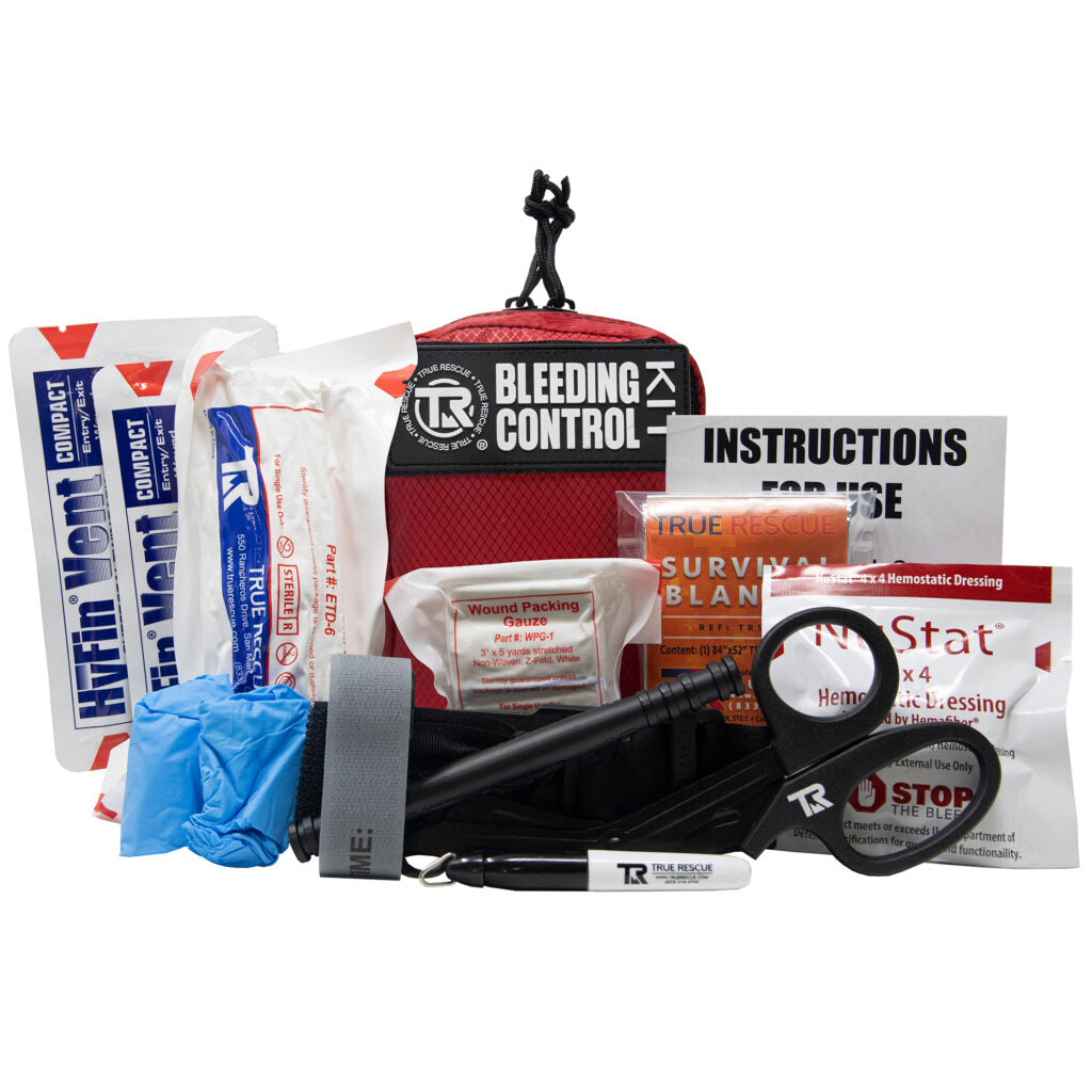 Bleeding Control Kit-Premium (QuikClot)-SWAT-T - Cubix Safety BC-Pq-SW ...