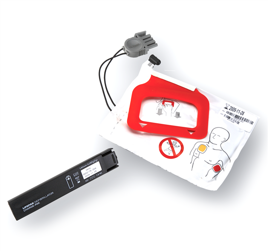 Physio Control LIFEPAK CR Plus Battery CHARGE-PAK and Electrodes - For ...
