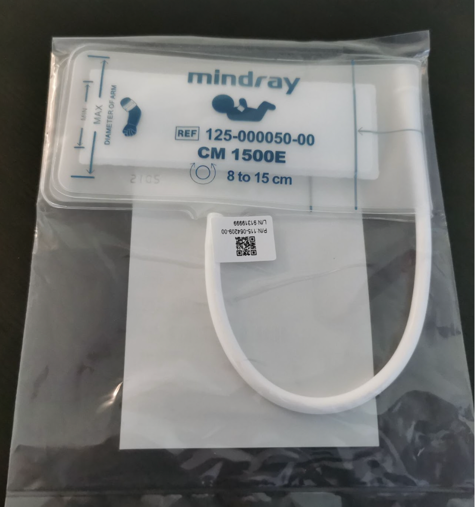 CM1500E Single-patient cuff, Neo, 8-15 cm, 20 pcs/box - Mindray 125-00 ...