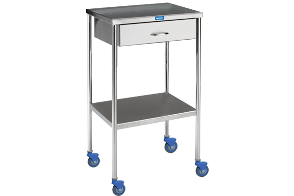 Table, 16 X 20 With Shelf, 1 Drawer, No Rail - Pedigo SG-80-B-SS ...