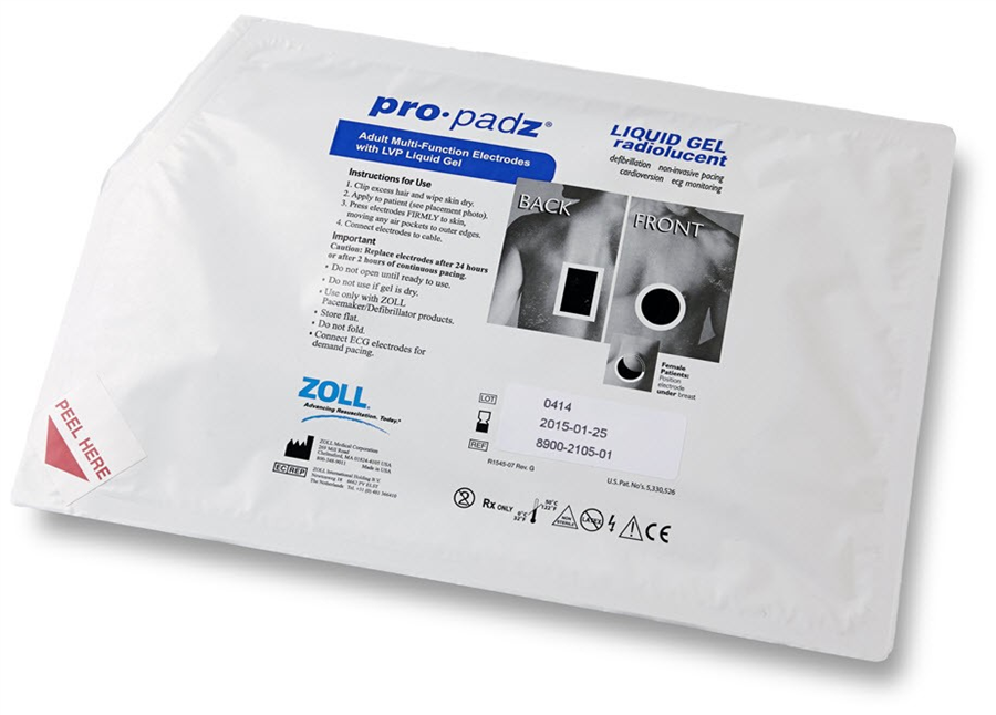 Zoll Pro-Padz Radiolucent Liquid Gel Electrode, 12/Case — Integris ...