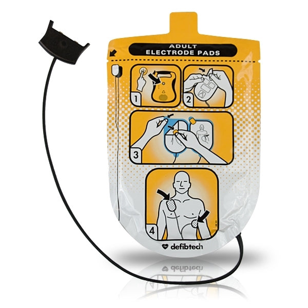 Defibtech Pads - Adult Defibrillation Pads For LifeLine AED (DDP-100 ...