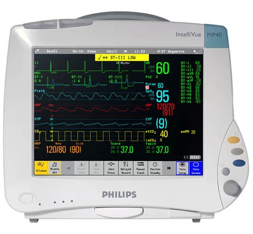 Philips IntelliVue MP40 Patient Monitor w/ ECG — Integris Equipment LLC
