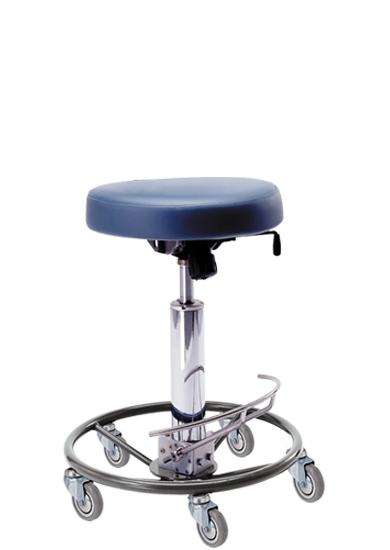 Stool, Surgeon's, Hydraulic, Foot Operated, With 16" Round Seat, Witho ...